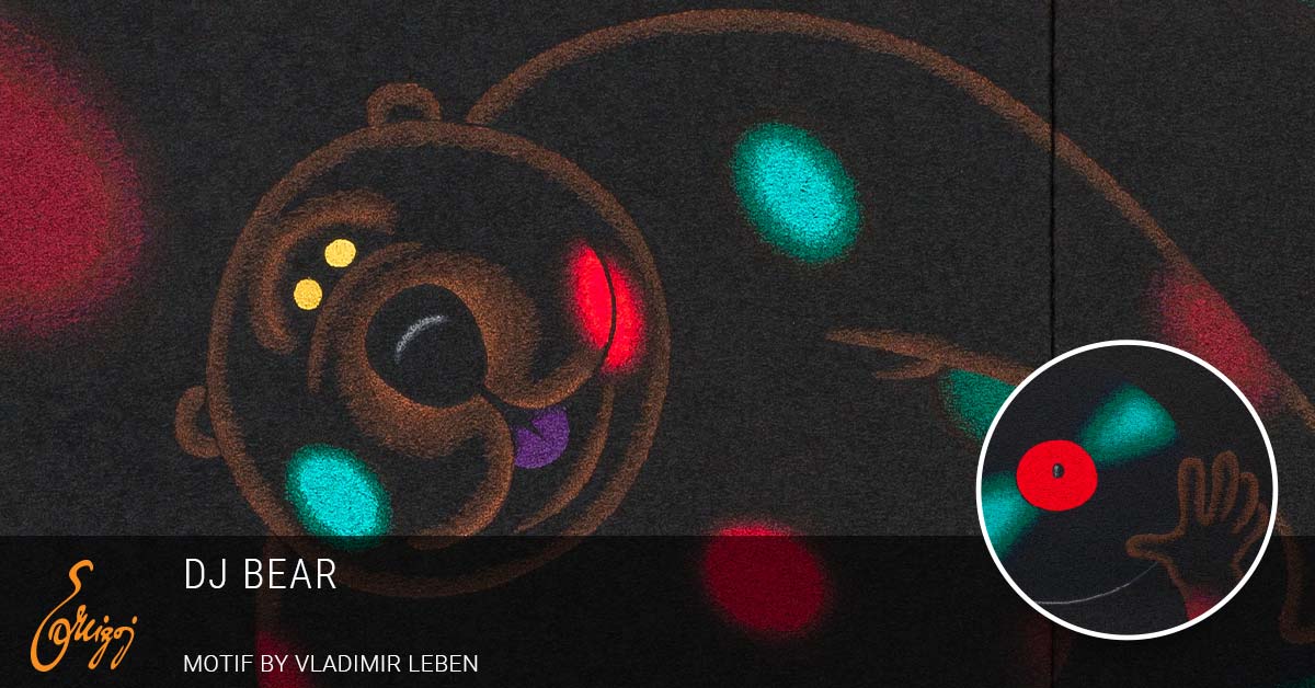 DJ Bear | Ercigoj Art Embroidery
